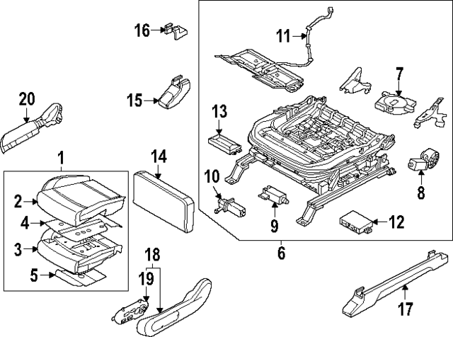 88070-DO200 - Seat Switch 2024 Kia EV9 | Kia.Parts Store