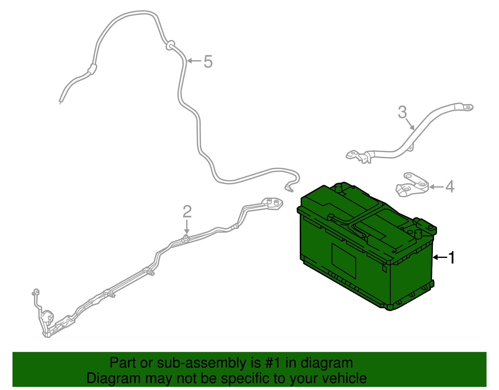 2012-2024 Land Rover Vehicle Battery LR091092 | Land Rover Cape Fear Parts