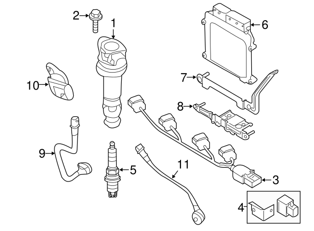 27301-2B010 - Ignition Coil 2010-2011 Kia Soul | Kia.Parts Store