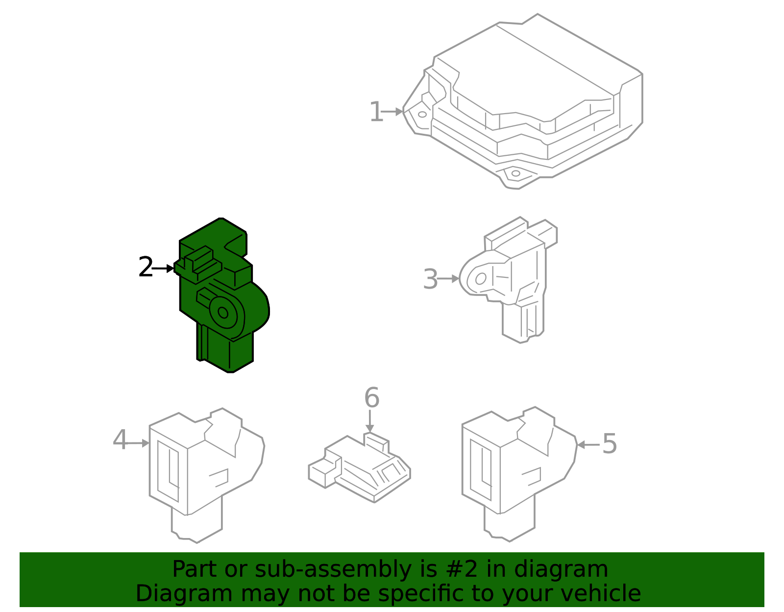 Hyundai - 95920-T1000 - Ft Impact Sensor - 2021-2024 Genesis | OEM ...