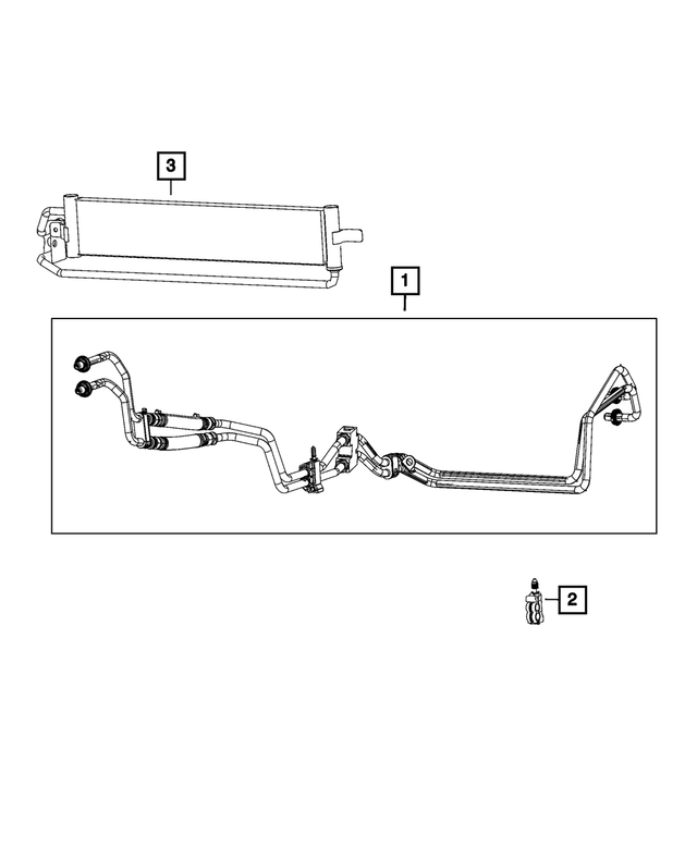 2021-2022 Jeep Wrangler Oil Cooler Pressure And Return Hose And Tube ...