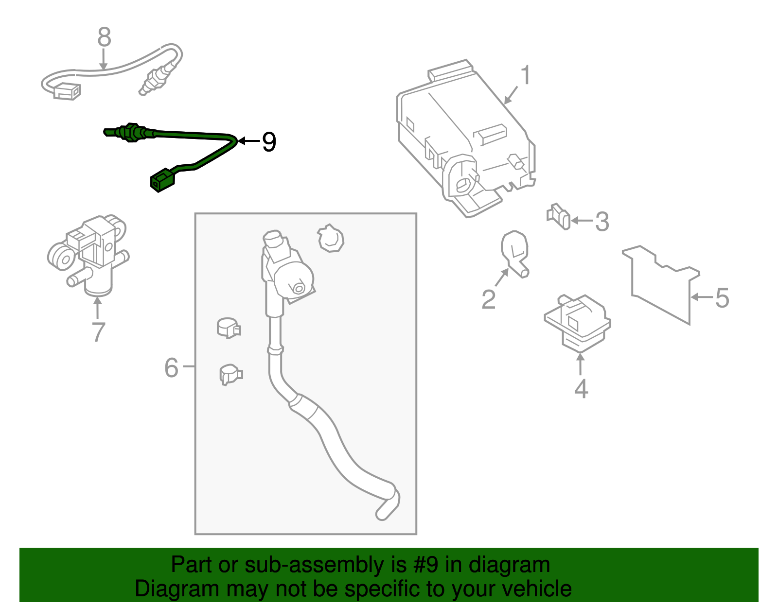 2016-2020 Infiniti Oxygen Sensor 226A0-5CA0A | OEM Parts Online