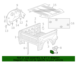 2019-2025 Chevrolet Primed Fuel Tank Filler Door 84745968 GM ...