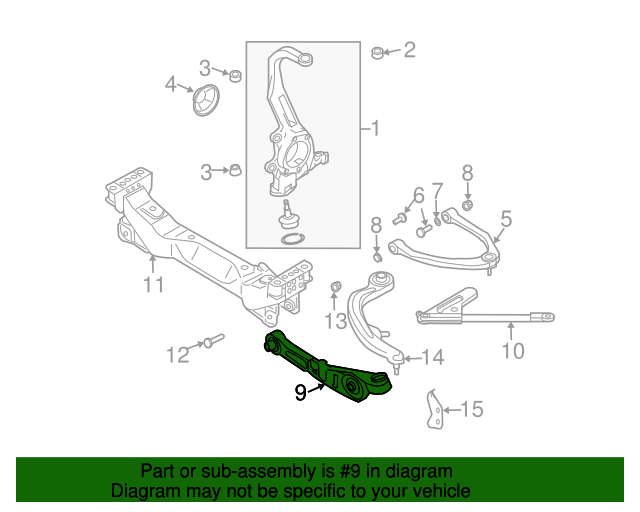 2003-2004 Infiniti G35 Lower Control Arm 54500-AM601 | Infiniti of ...