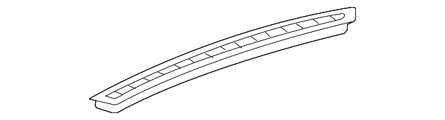 20919028 - Jet Black Windshield Defroster Nozzle Grille 2013-2016 ...
