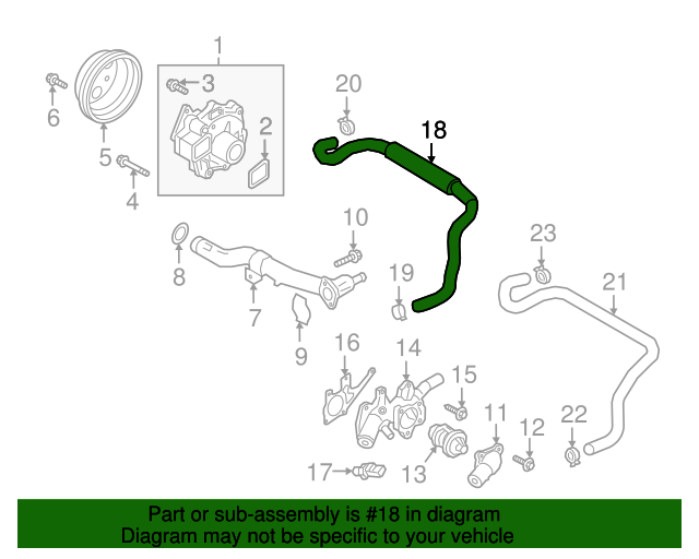 Mazda HVAC Heater Hose KD45-61-24YA | Auto Parts