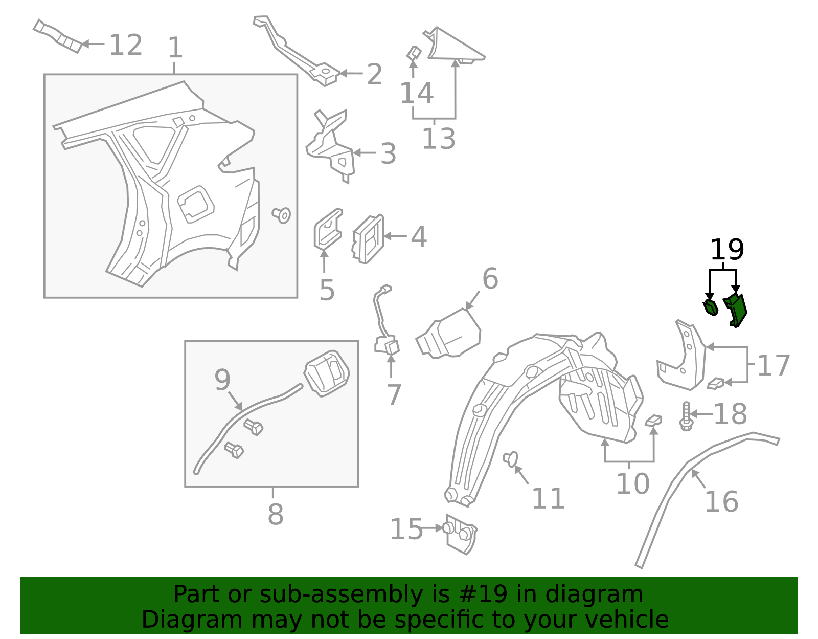 2019-2025 Acura RDX Mud Guard Mount Bracket 75832-TJB-C01 | OEM Parts ...