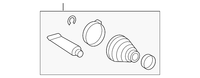 2001-2007 Toyota Cv Joint Boot Kit 04438-58030 | Toyota Parts Center