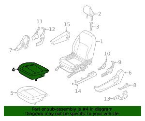 2020-2021 Nissan Versa Cushion Cover 87370-5EF0B | TascaParts.com