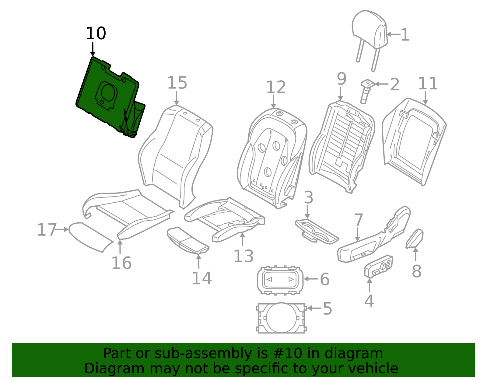 2018-2025 BMW | Lumbar Support | 52107463868 | BMW OEM Parts Store