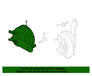 25610-9JJ0A - High Note Horn 2012-2021 Nissan | Nissan Parts ...