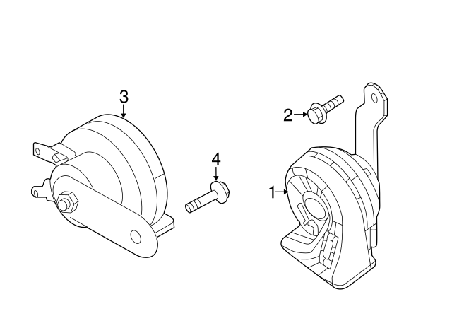 25610-9JJ0A - High Note Horn 2012-2021 Nissan | Nissan Parts ...