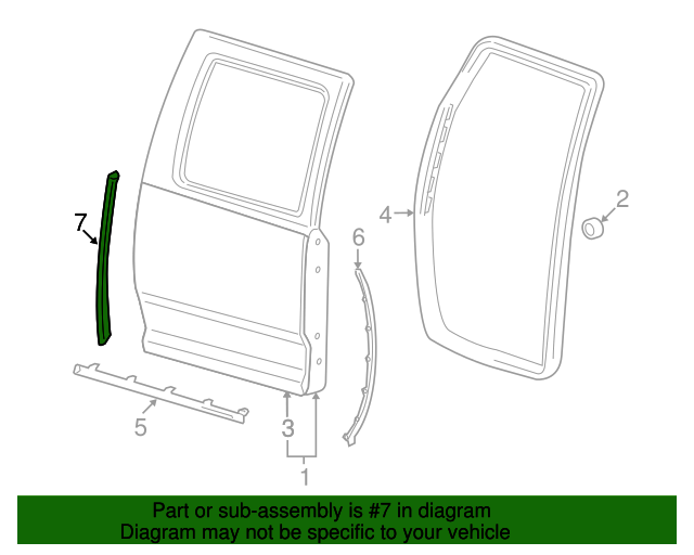 2009-2019 Mopar Rear Weather-Strip 55372703AF | TascaParts.com