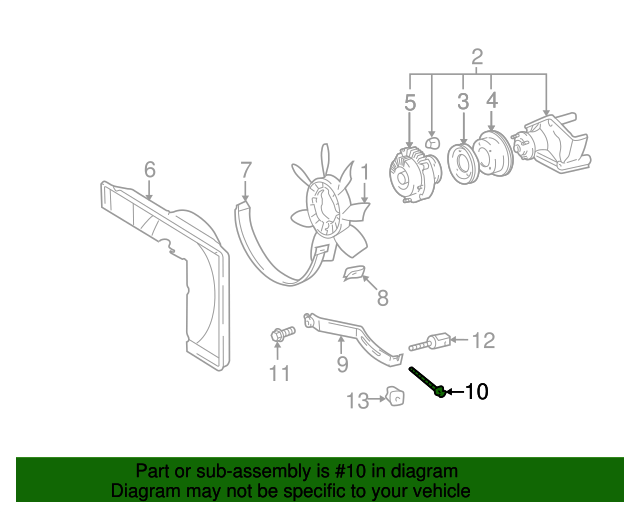 90119-08493 - Adjust Bar Bolt - 1995-2004 Toyota Tacoma | Sparks Parts