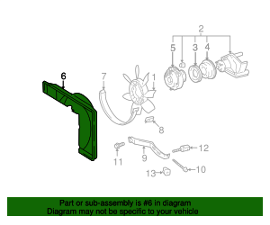 16711-0C031 - Shroud - 1995-2004 Toyota | DiscMonster