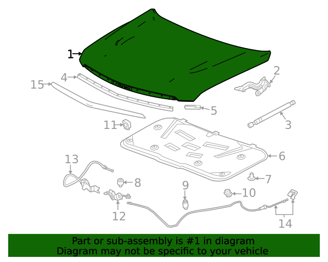 2021-2022 Cadillac Hood 85112714 | Auto Parts Express