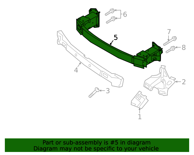 2021-2022 Volvo XC40 Impact Bar 32377486 | TascaParts.com