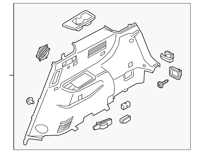 2020-2022 Hyundai Palisade Lower Quarter Trim 85730-S8000-NNB | QuirkParts
