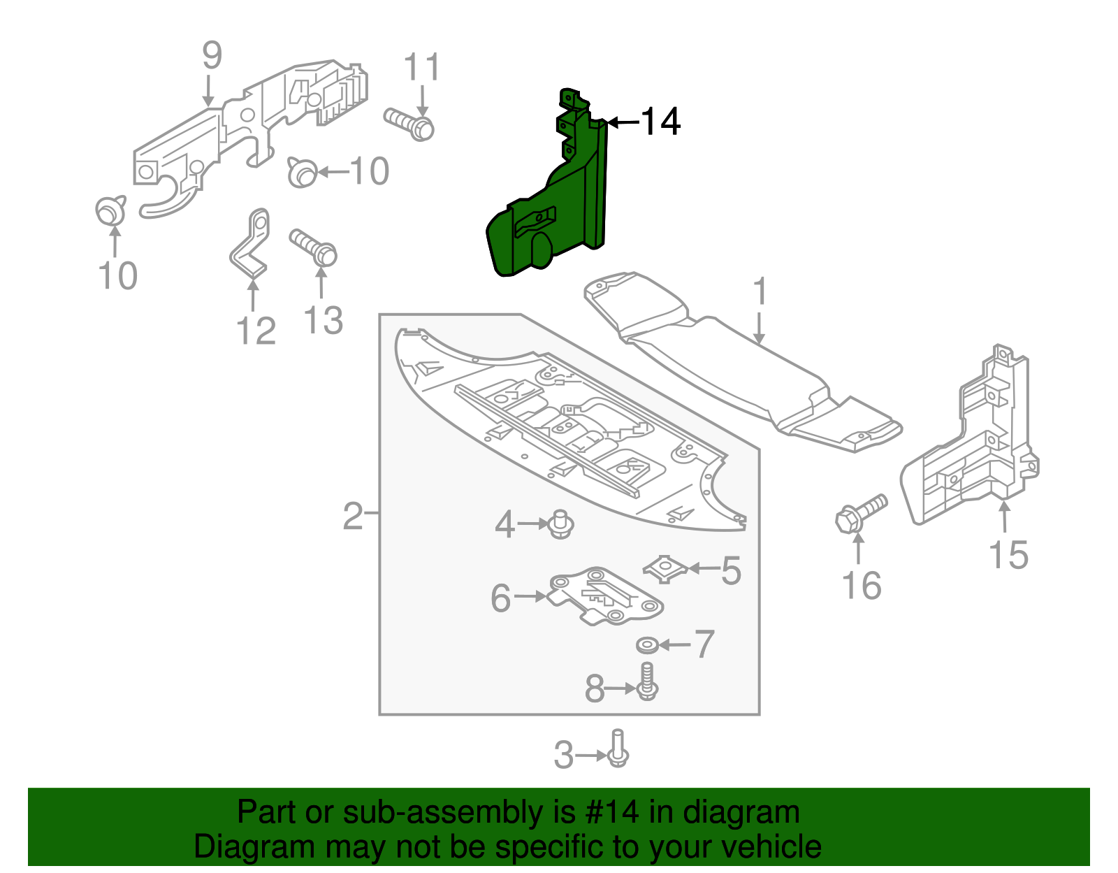 Hyundai - 29134-B1300 - Side Shield - 2018-2020 Genesis G80 | OEM ...