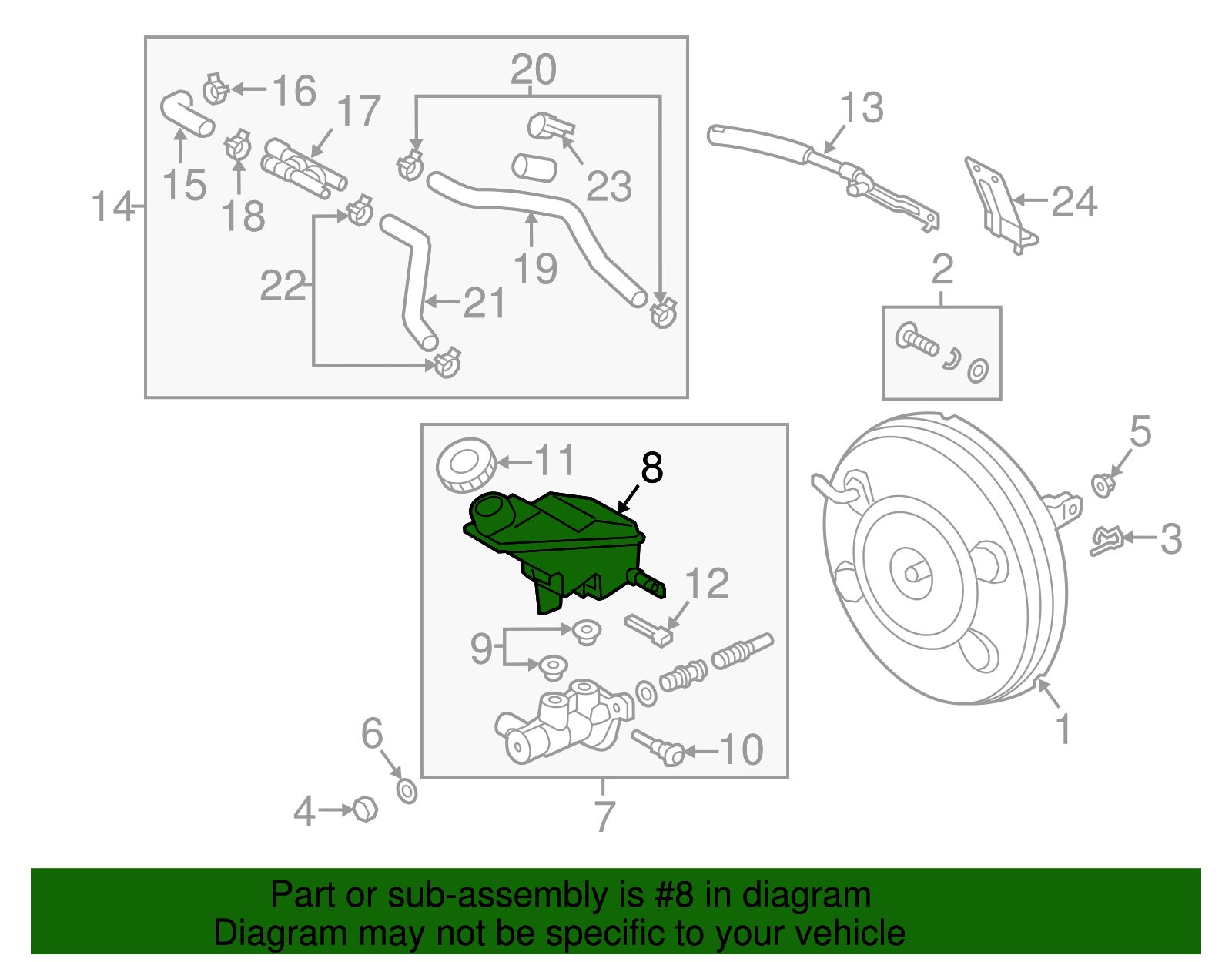 2013-2019 Hyundai Master Cylinder Reservoir 58511-2W400 | Retail ...