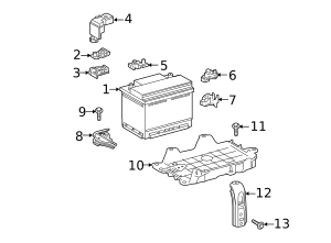 00544-H6EFB-TS - Battery - 2019-2021 Toyota RAV4 | OEM Genuine Toyota Parts