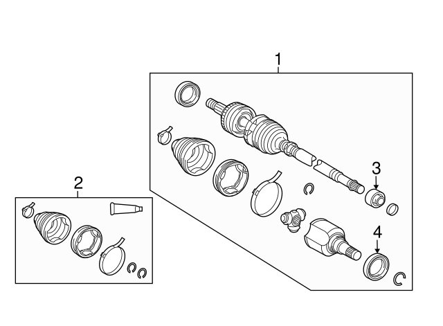 2010-2015 Toyota Axle Assembly 43410-47031 | Toyota Parts Center