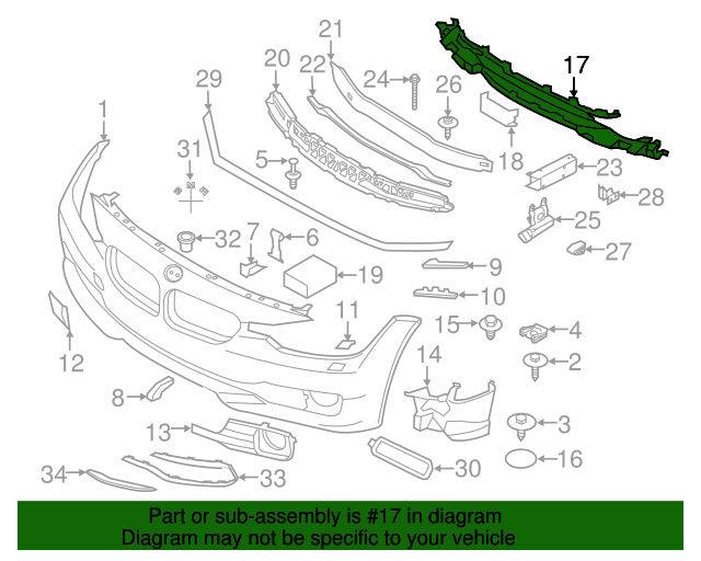 51117386152 - 2016-2018 BMW Insert Panel (51-11-7-386-152) | BMW of ...