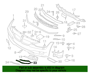 51117396841 - 2016-2018 BMW Finish Molding (51-11-7-396-841) | BMW of ...