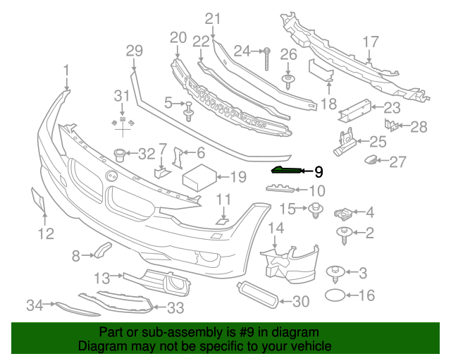 Genuine BMW 51-11-7-255-362 | Bumper Cover Side Bracket | FREE Shipping ...