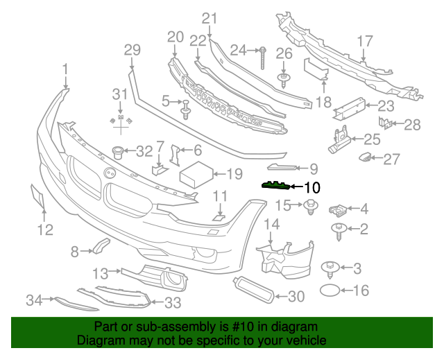 Genuine BMW 51-11-7-279-712 | Bumper Cover Side Bracket | FREE Shipping ...