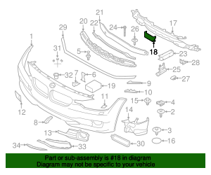 51117279704 - 2012-2018 BMW Insert Panel Cover (51-11-7-279-704) | BMW ...