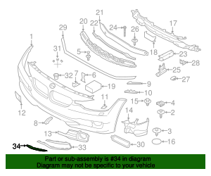 51117396836 - 2016-2019 BMW Inner Molding (51-11-7-396-836) | BMW of ...
