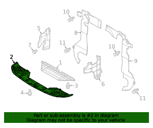 5379A713 - Air Inlet Shield 2018-2020 Mitsubishi Eclipse Cross ...