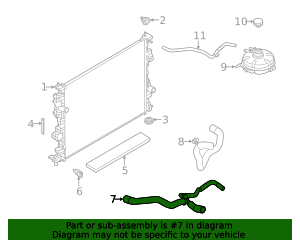 Genuine OEM Ford Part - Upper Hose LX6Z-8260-P | Genuine OEM Ford Parts ...