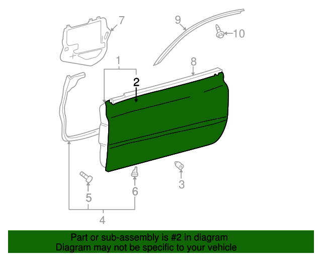 67112-AA040 - Outer Panel - 2004-2008 Toyota Solara | OEM Genuine ...