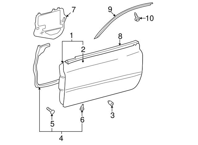 67112-AA040 - Outer Panel - 2004-2008 Toyota Solara | OEM Genuine ...