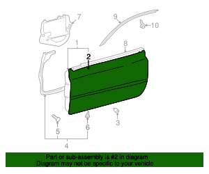 67112-AA040 - Outer Panel - 2004-2008 Toyota Solara | OEM Genuine ...