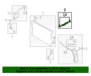 2017-2022 Genesis Hose Assembly Radiator Upper 25414-D2000 | OEM Parts ...
