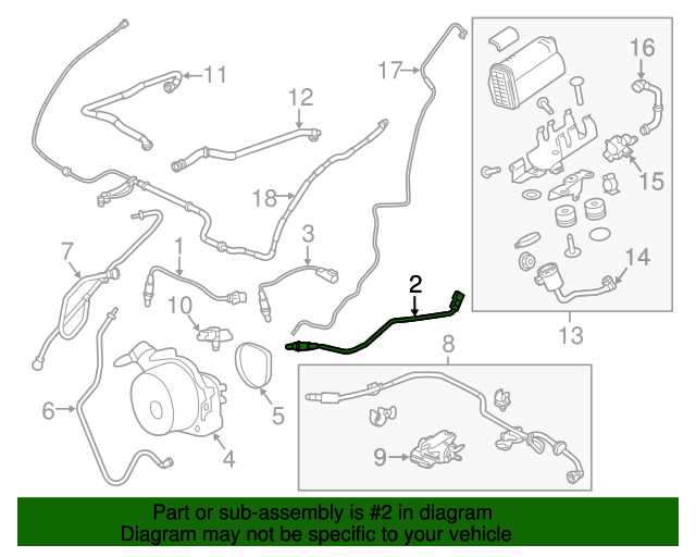 Genuine OEM Oxygen Sensor Part# LR035747 Fits 2013-2020 Land Rover: Up ...