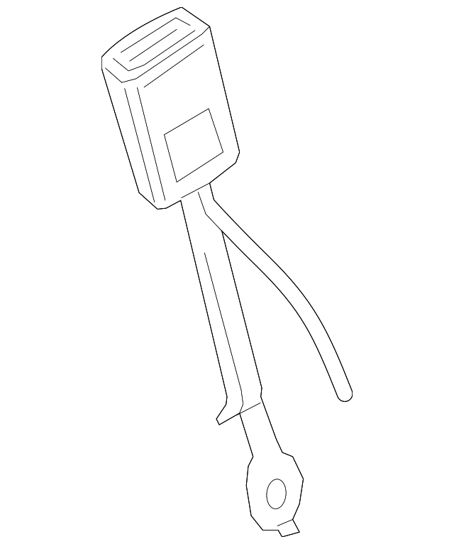 246-860-09-00-9051 - Buckle End - 2014-2020 Mercedes-Benz ...