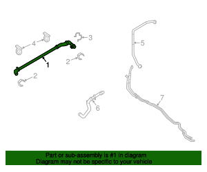 2017-2020 Ford Connector Hose HC3Z-8597-B | TascaParts.com