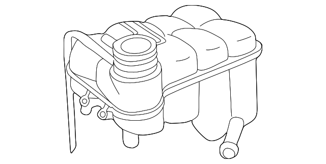 Genuine OEM Expansion Tank Part# PCF101410 Fits 1995-2004 Land Rover ...