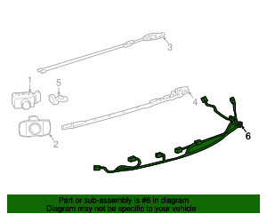 82182-78060 - Parking Aid System Wiring Harness 2018-2021 Lexus NX300 ...
