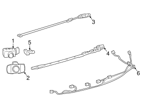 82182-78060 - Parking Aid System Wiring Harness 2018-2021 Lexus NX300 ...