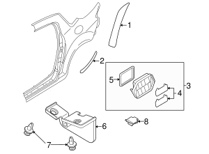 2004-2011 Mazda RX-8 Deflector - Driver's Side (LH) F151-51-9C1 ...