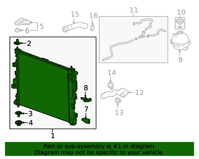 Engine Radiator 85141935 | AutoNationParts.com