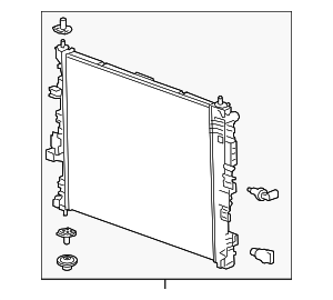 2019-2025 Cadillac XT4 Radiator 85141935 GM | GMPartsDirect.com