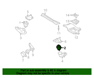 4F0-199-379-BF - Motor Mount 2005-2011 Audi | Audi OEM Parts