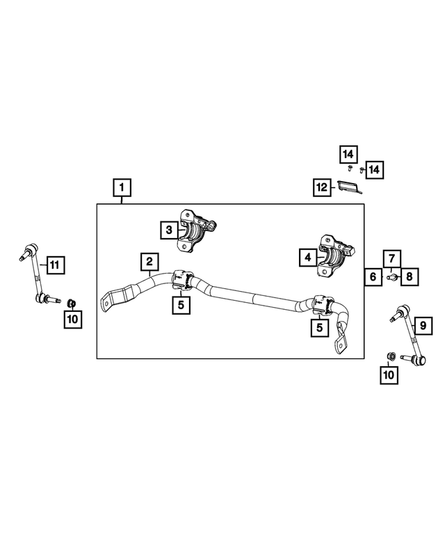 2021-2024 Jeep Grand Cherokee L Front Stabilizer Bar 68458147AE | OEM ...