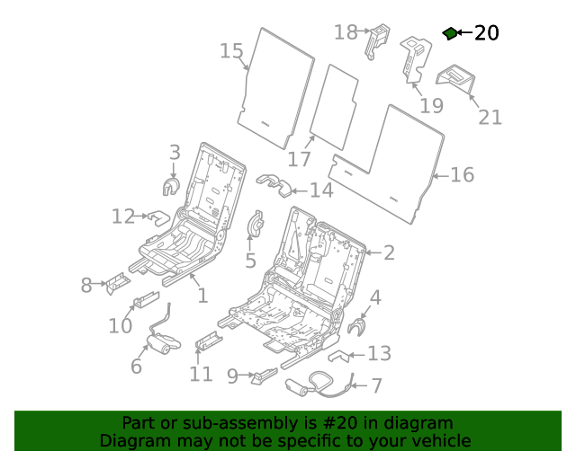 2020-2021 Land Rover Discovery Sport Button LR127977 | OEM Parts Online